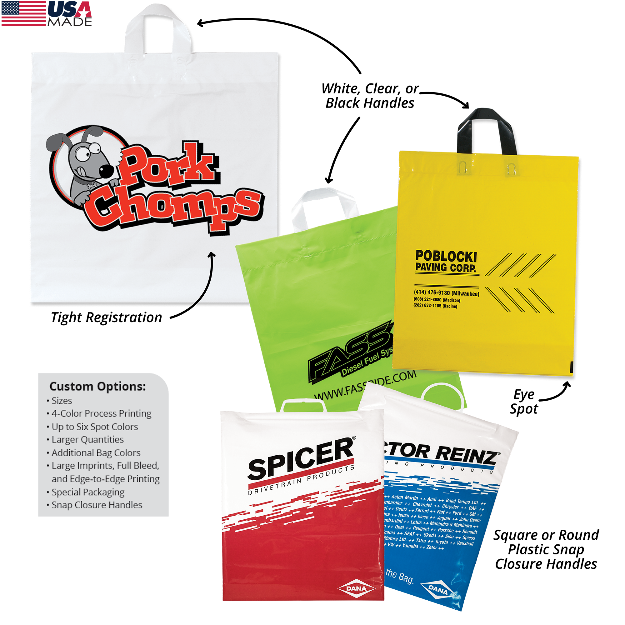 Soft Loop Handle Bags